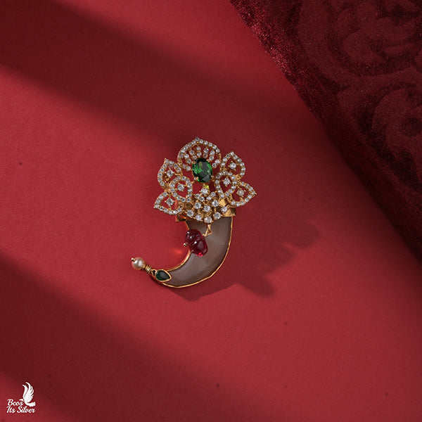 925 Silver CZ Puligoru Pendant- 0443