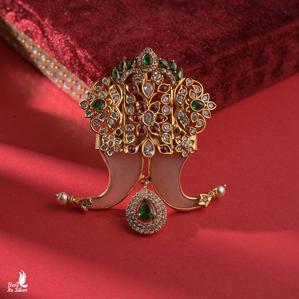 925 Silver Puligoru Flower Pendant -0425