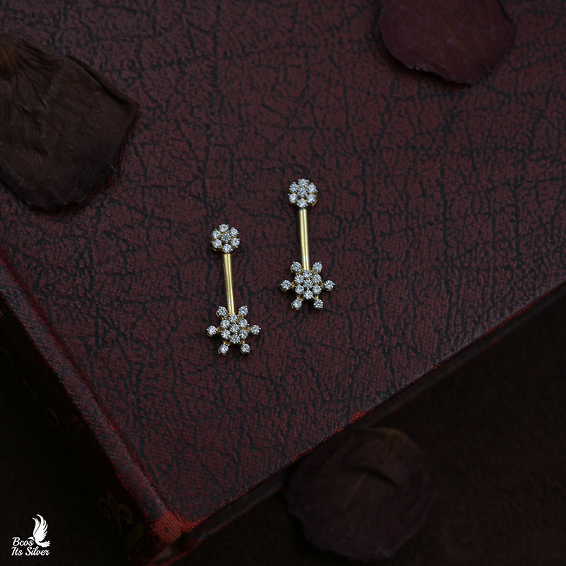 925 Silver Theia Diamond Look Bugadi - 8996