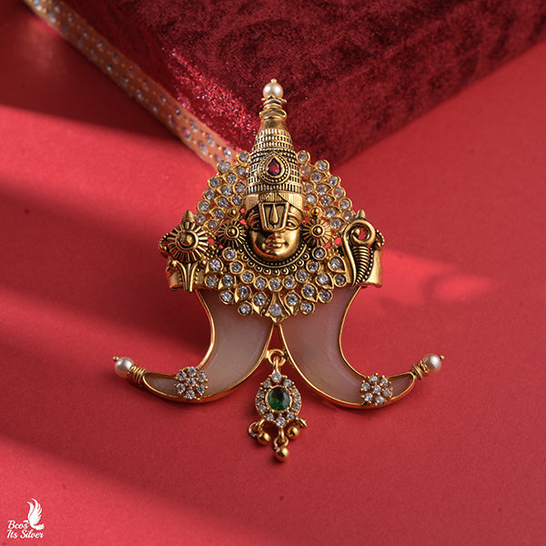 925 Silver Puligoru Perumal Pendant - 0433