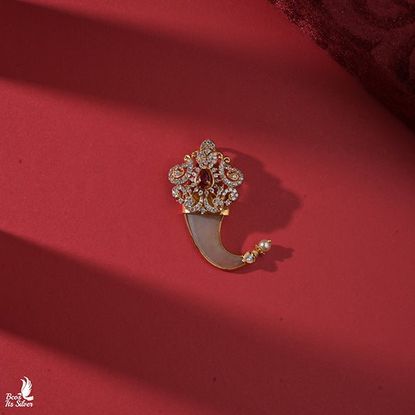 925 Silver CZ Puligoru Pendant -0437