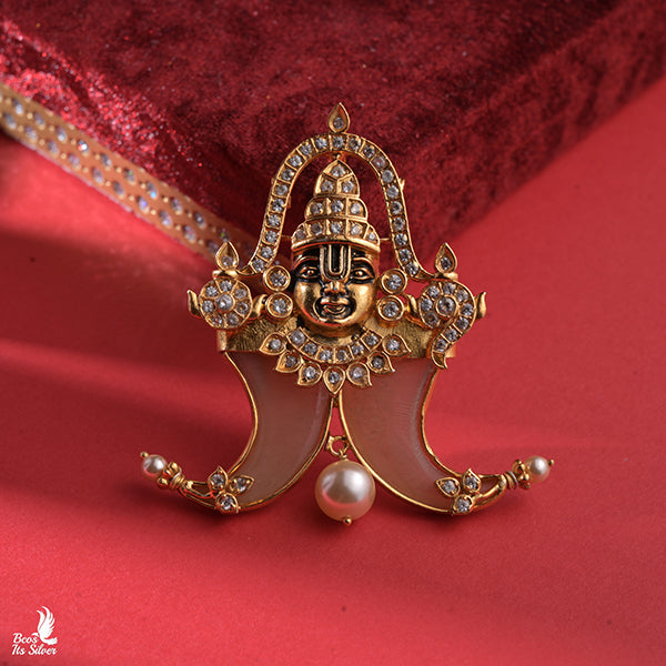 925 Silver Puligoru Perumal Pendant - 0426